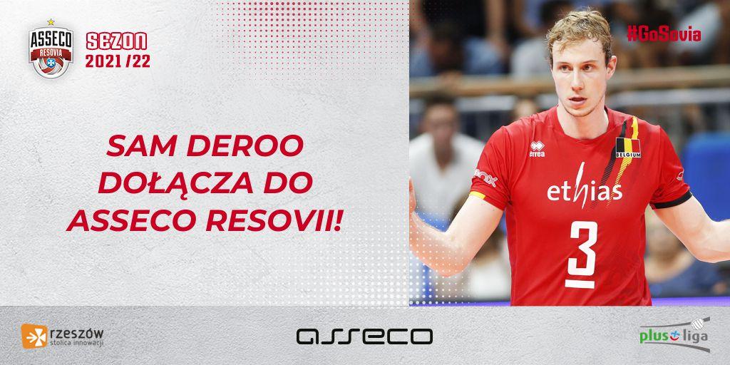 Sam Deroo dołącza do Asseco Resovii Rzeszów! – Asseco Resovia Rzeszów ...