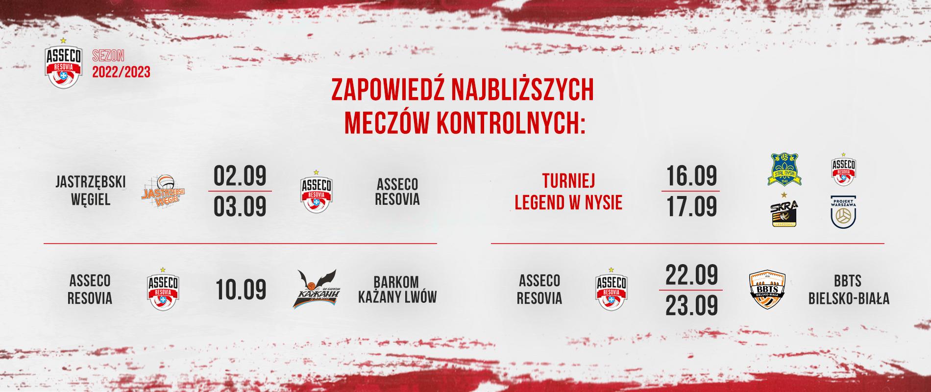 Plan meczów sparingowych na najbliższy miesiąc!