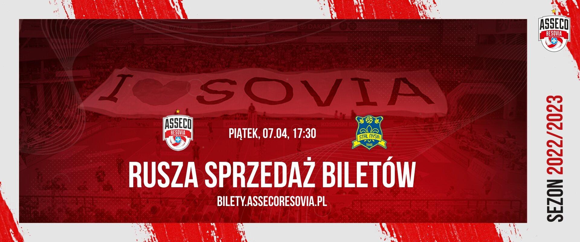 Sprzedaż biletów na mecz z PSG Stalą Nysa – Asseco Resovia Rzeszów - Volleyball Team