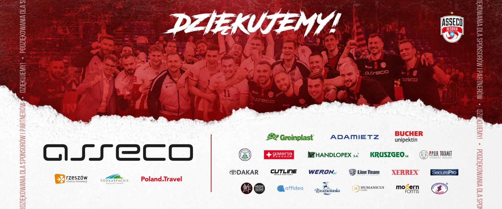 Podziękowania dla Sponsorów i Partnerów za wsparcie w sezonie 2024/2025 ...